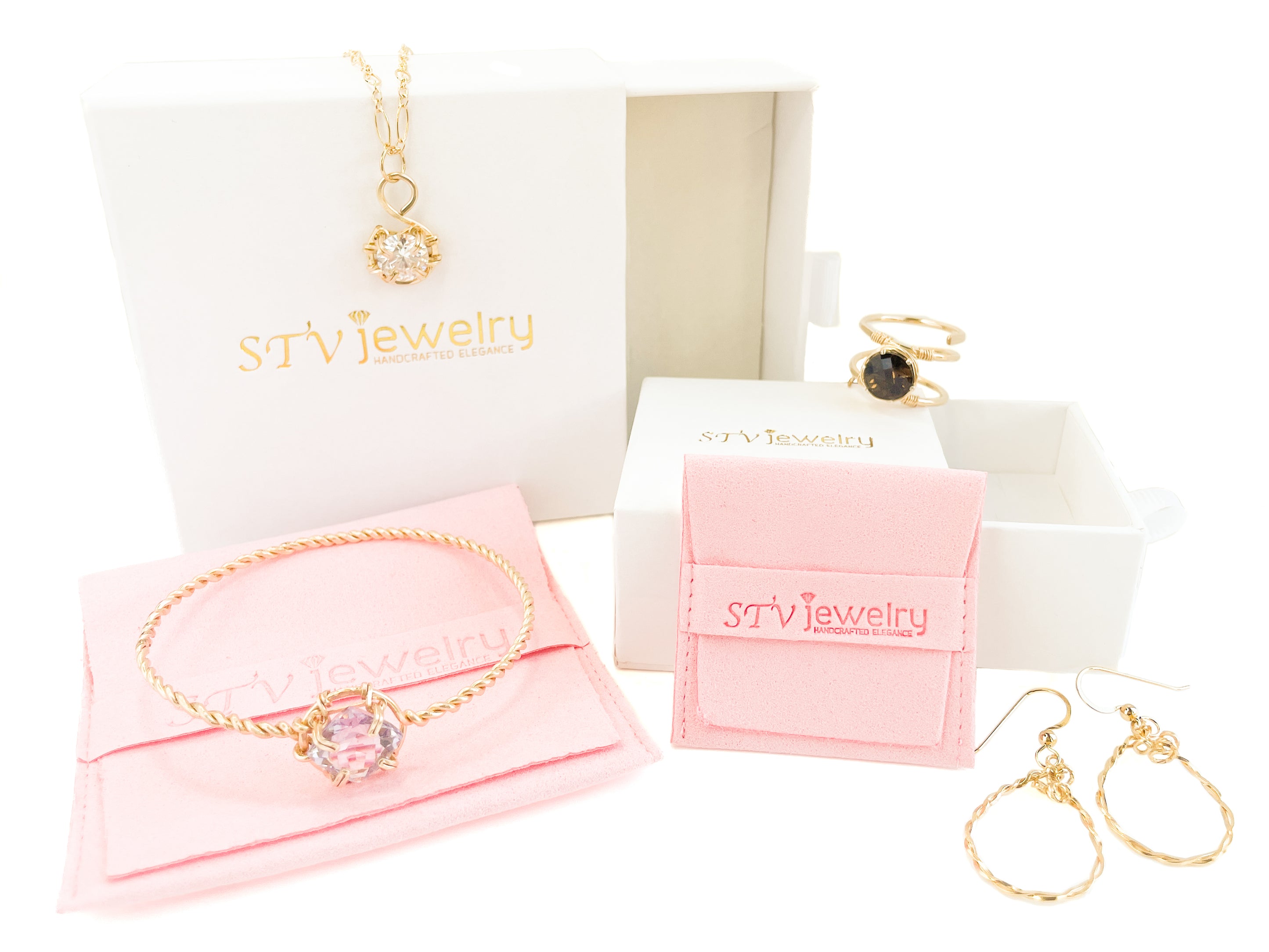 Gold Three Chain Necklace – STV Jewelry
